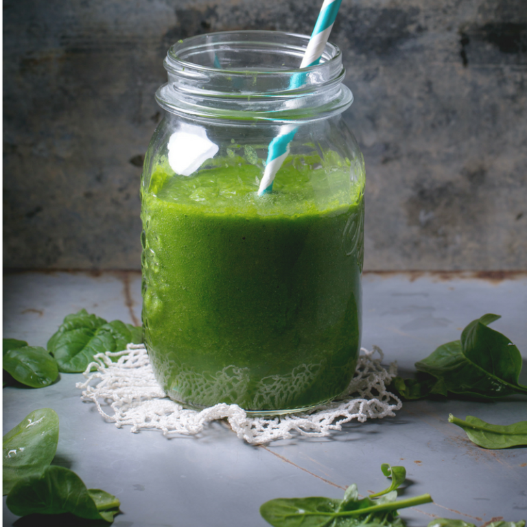 Peach Pineapple Green Smoothie - Lean Bellas Kitchen