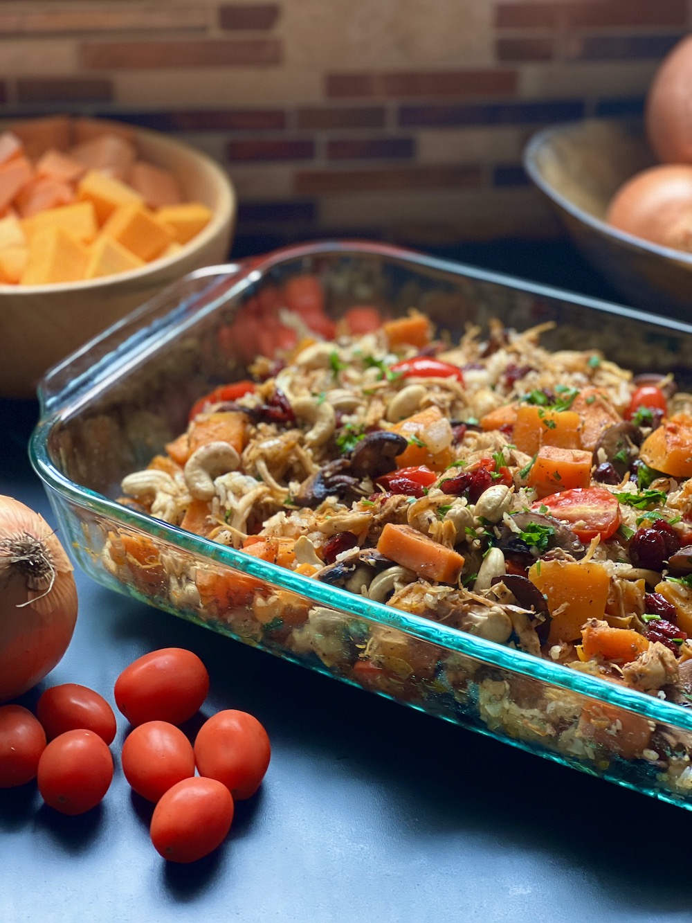Butternut Squash and Chicken Casserole - Lean Bellas Kitchen