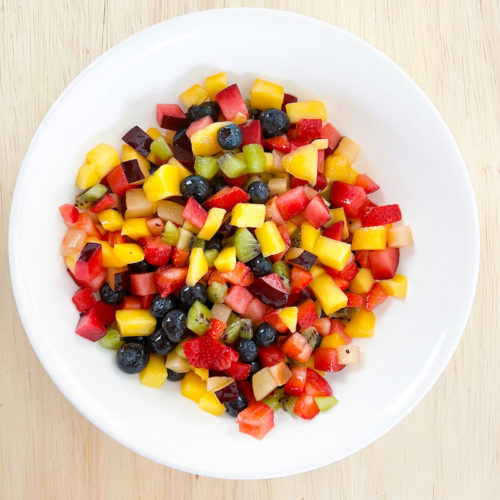 Fruits and Overnight Chia Seeds - Lean Bellas Kitchen