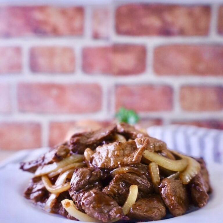Sauteed Beef and Onion - Lean Bellas Kitchen