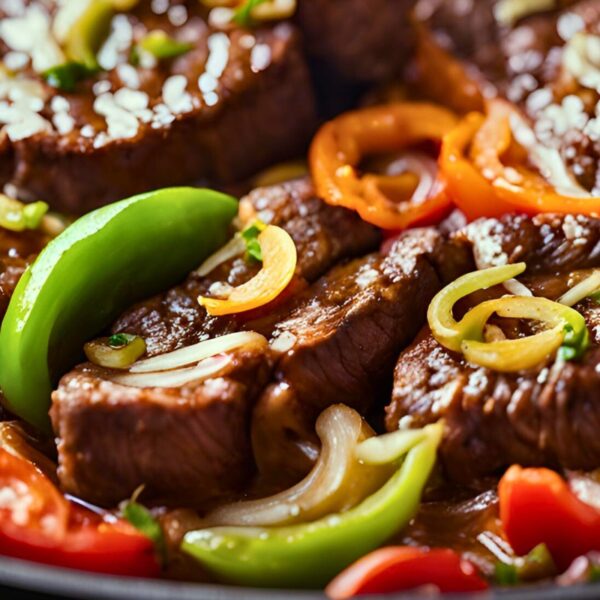 Pepper Steak with Onion - Lean Bellas Kitchen